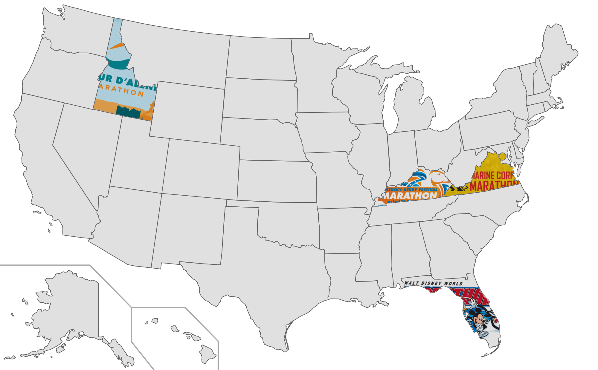 50 States Marathons – Blooming Flowers